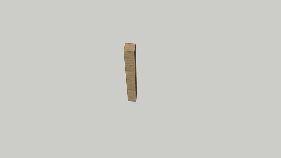 Wood Column (10') | 3D Warehouse