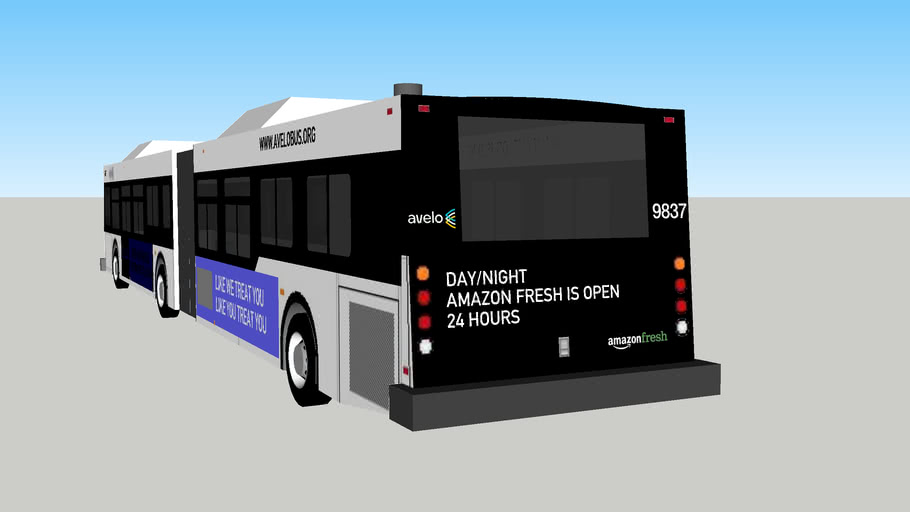 1998 new flyer d60lf shuttle | 3D Warehouse