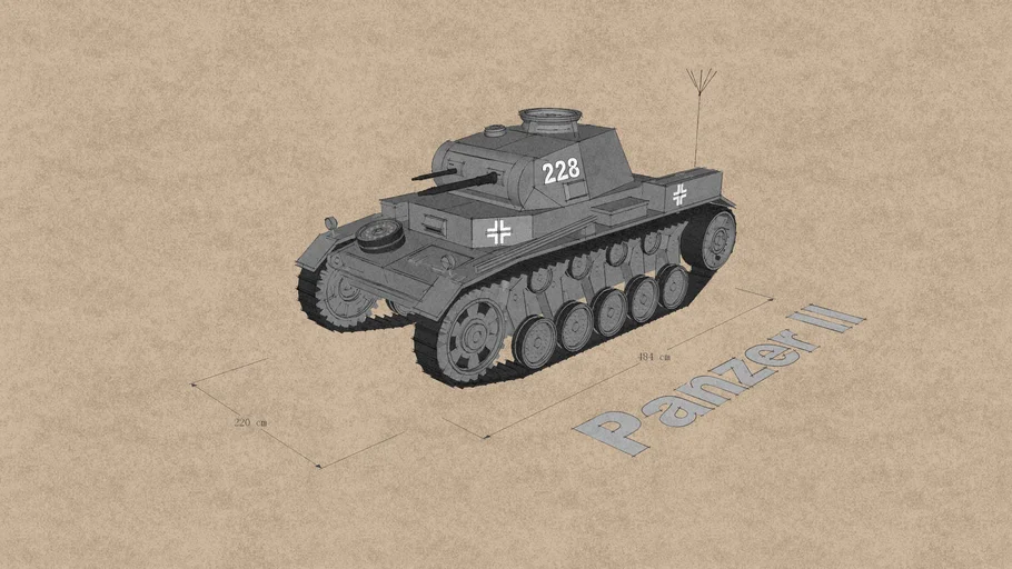 二号轻型坦克 Panzerkampfwagen II | 3D Warehouse