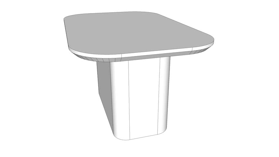 Semi-Oval Dining Table | 3D Warehouse