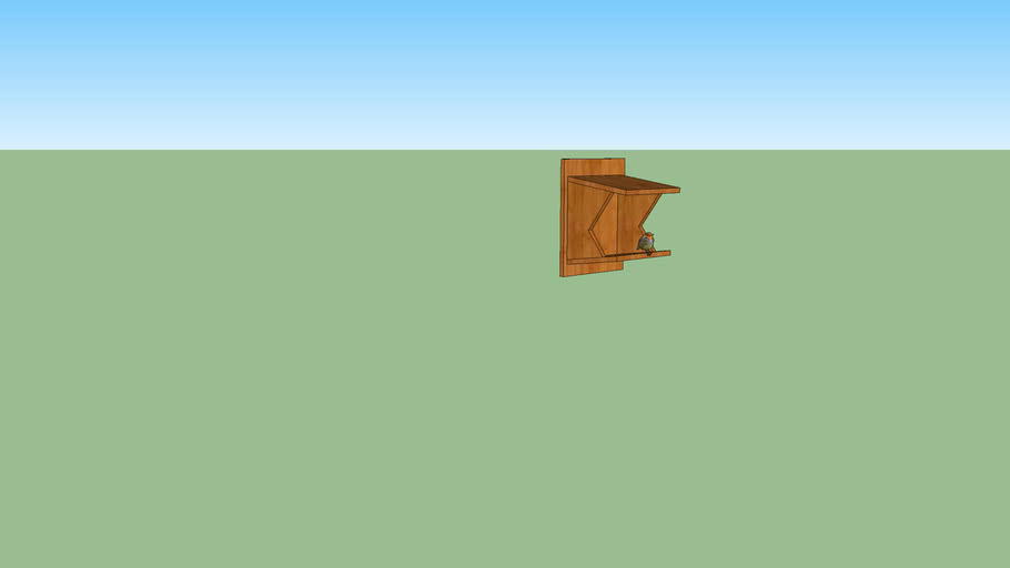 Ledge Nest Box for Robin or Phoebe | 3D Warehouse