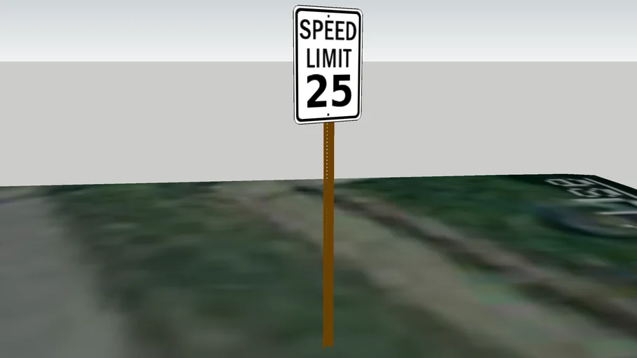 Speed Limit Sign | 3D Warehouse