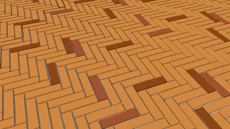 Concrete Pavers - Herringbone | 3D Warehouse