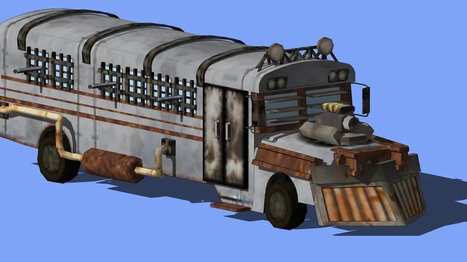 Fallout Tactics Battle Bus (low poly) | 3D Warehouse