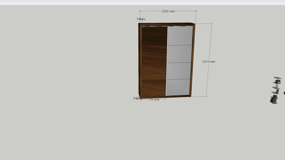 A SLIDING WARDROBE | 3D Warehouse
