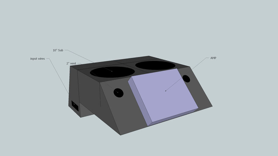3000gt custom sub box | 3D Warehouse