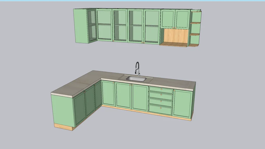 cozinha em L | 3D Warehouse