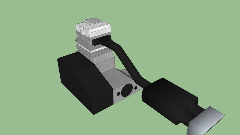 302ci / 5000cc SINGLE-CYLINDER ATV/UTV/BUGGY engine. | 3D Warehouse