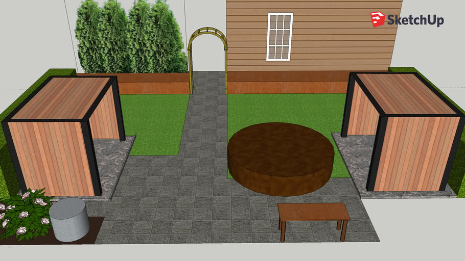 Simple Backyard | 3D Warehouse