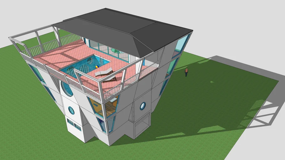 Inverted pyramide house | 3D Warehouse