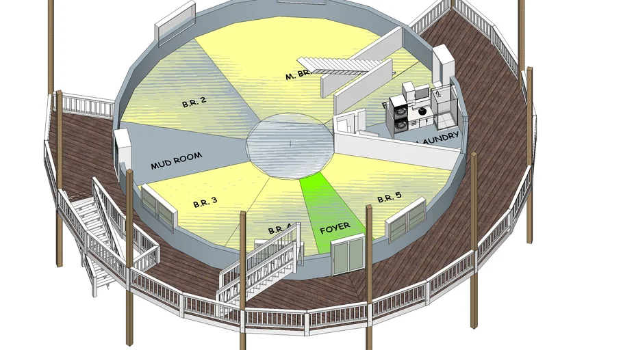 Whiskey Barrel Beach House - Floor Plans - Progress Submitttal | 3D ...
