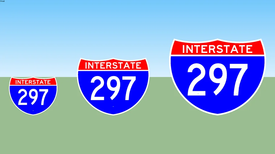 Interstate 297 Sign | 3D Warehouse