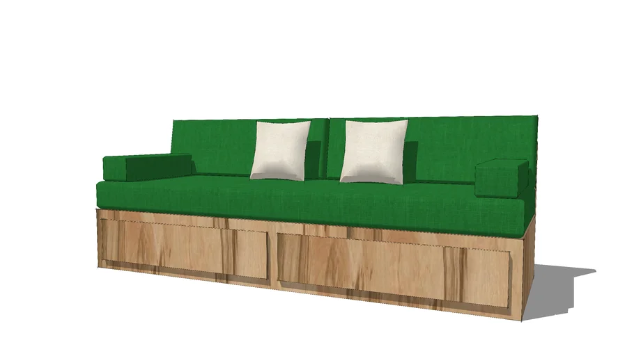 Sofa wood | 3D Warehouse