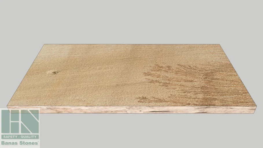 Banas Stones Natural Jumbo Slabs - 24' x 48' - Banas Fossil | 3D Warehouse