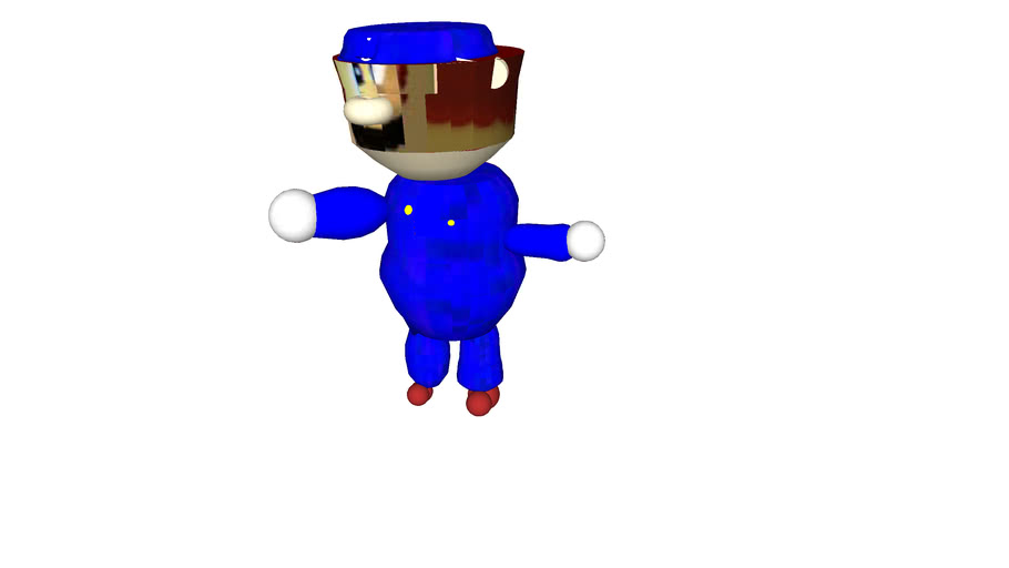 64 Blue Mario | 3D Warehouse