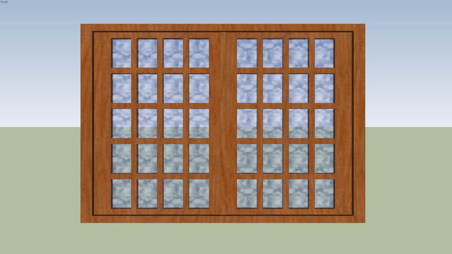 Wood Window with Glass Checked | 3D Warehouse