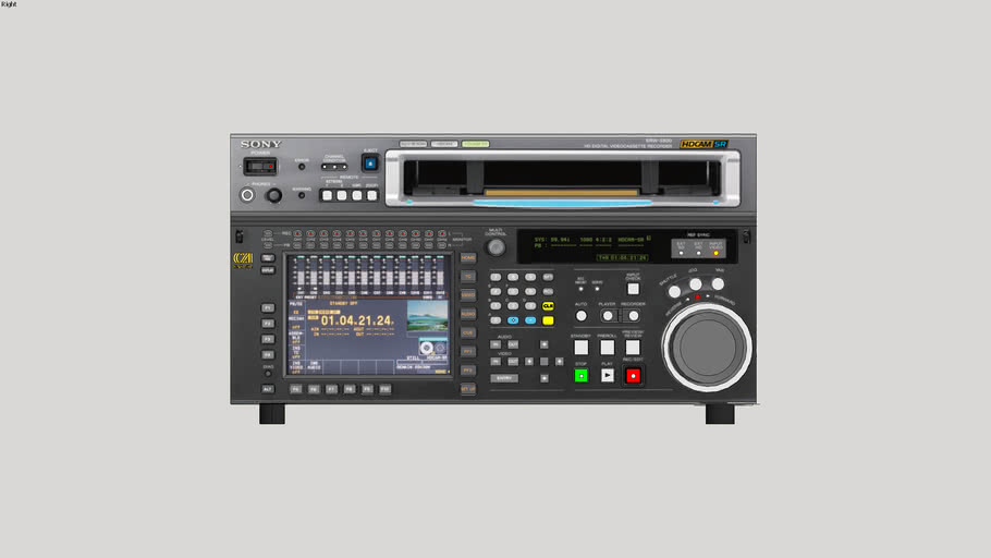 SONY HDCAM SRW-5800 HD DIGITAL VIDEOCASSETTE RECORDER | 3D Warehouse