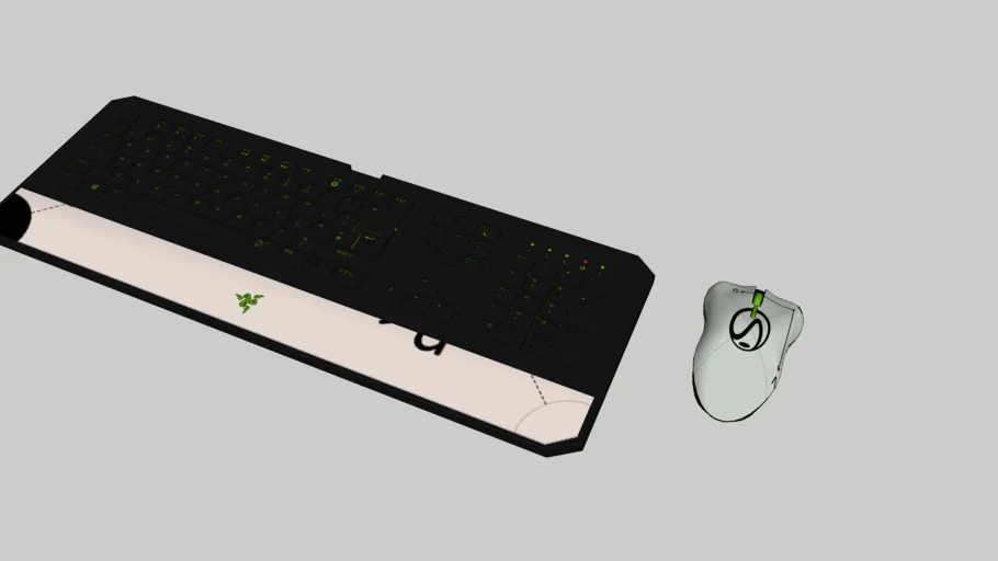 Razer Gaming Keyboard & Mouse | 3D Warehouse