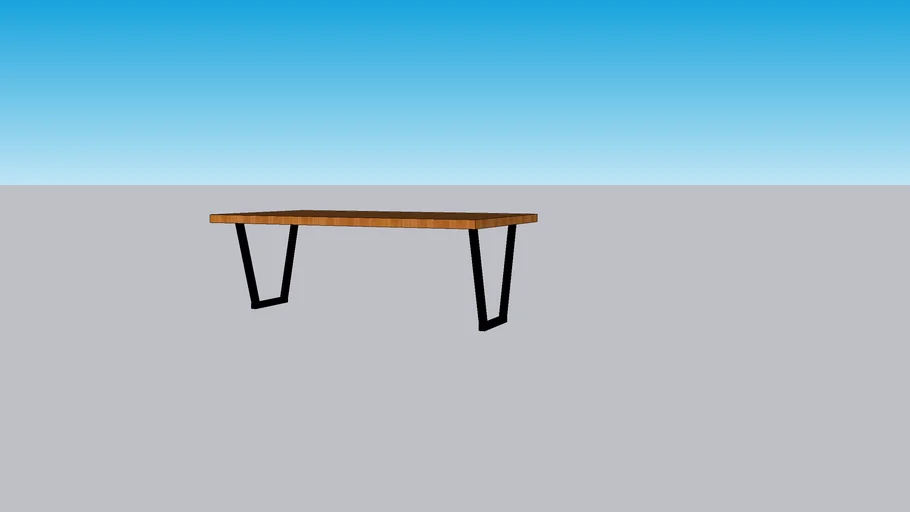 Wooden table | 3D Warehouse