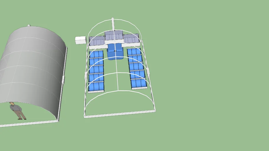 Hoop House Green House | 3D Warehouse