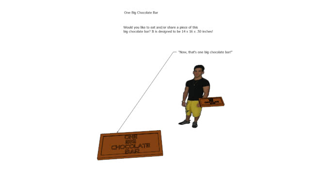 Big Chocolate Candy bar | 3D Warehouse