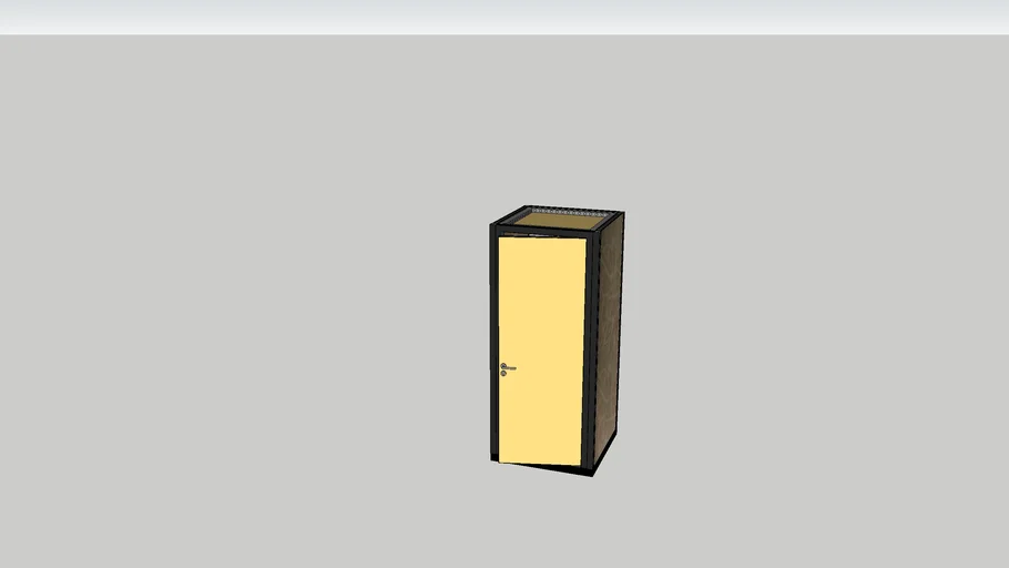 ToiletBlock with Wall | 3D Warehouse