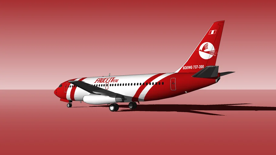 Faucett peru Boeing 737-200 | 3D Warehouse