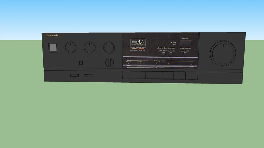 Technics (SU-V65A) stereo integrated amplifier | 3D Warehouse