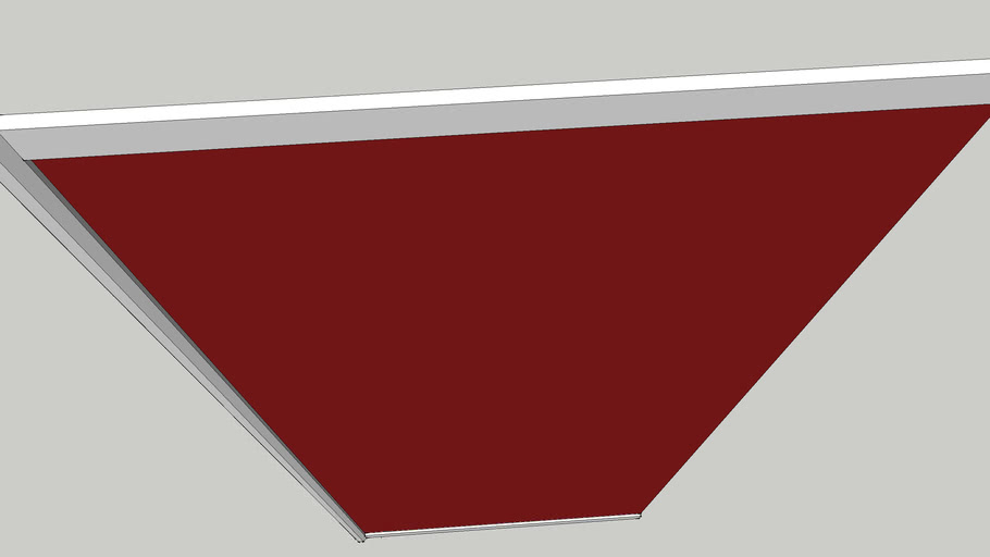 OCTANORM WALL 1000x2500 RED | 3D Warehouse