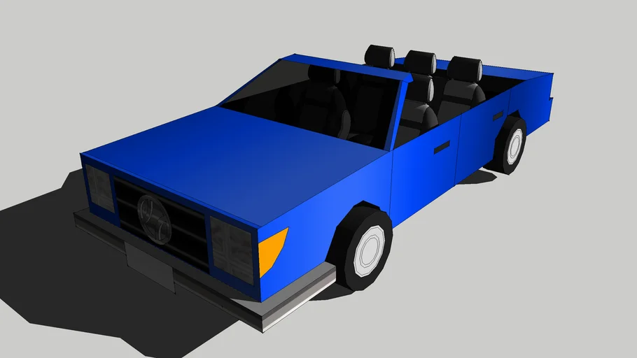 Blue Car | 3D Warehouse