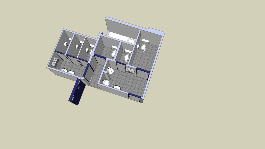 Bloc sanitaire | 3D Warehouse