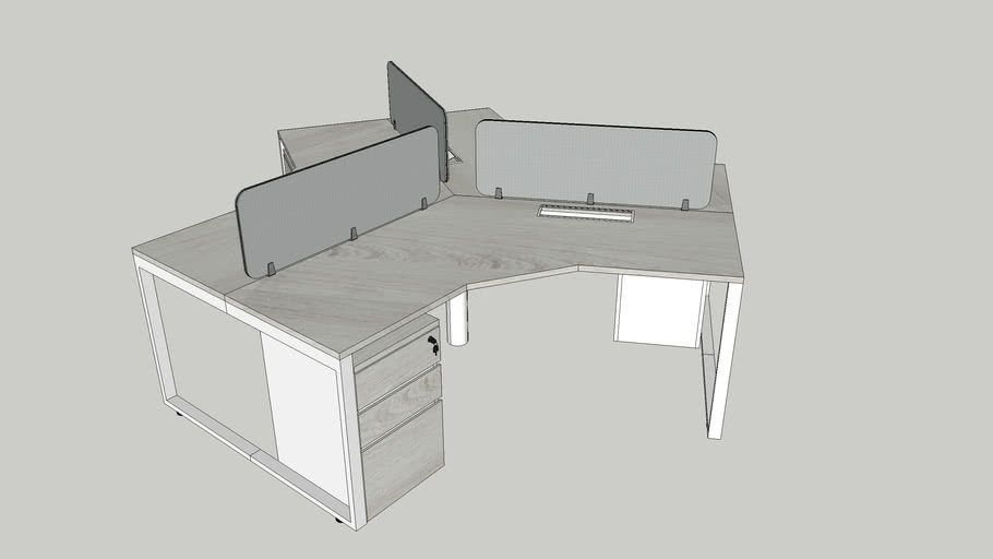 Triangle Workstation | 3D Warehouse