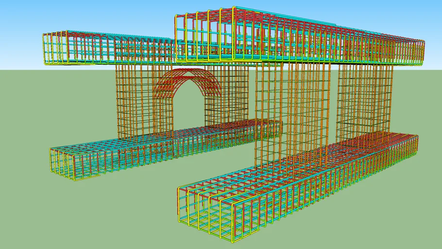 Reinforced Bridge Column& Beams | 3D Warehouse