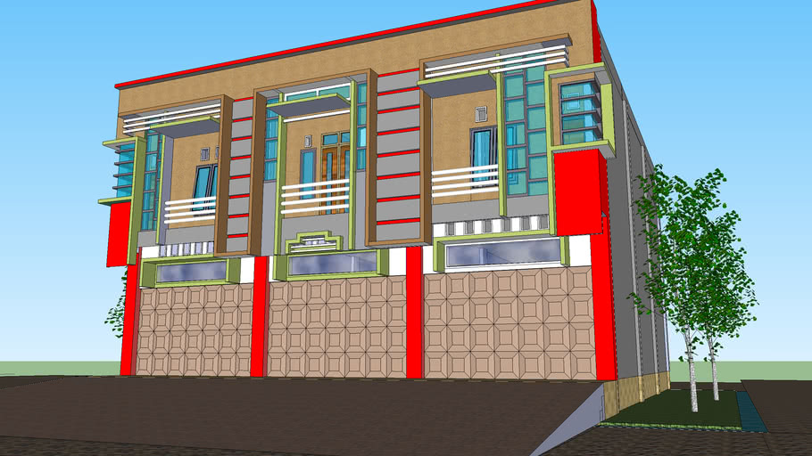 Ruko Minimalis | 3D Warehouse