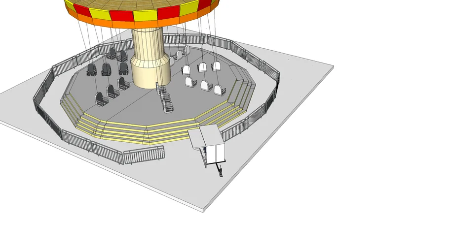 Chair-O-Planes funfair ride | 3D Warehouse