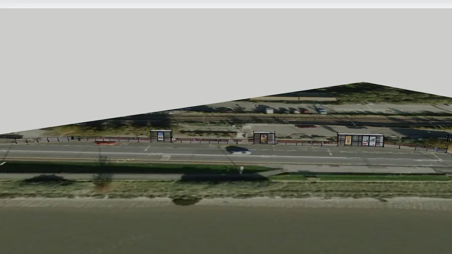 benfleet station bus stops north | 3D Warehouse