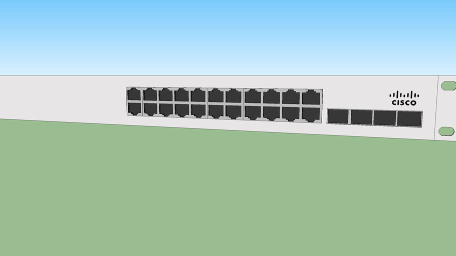 Cisco (Meraki MS220-24P) cloud managed switch | 3D Warehouse