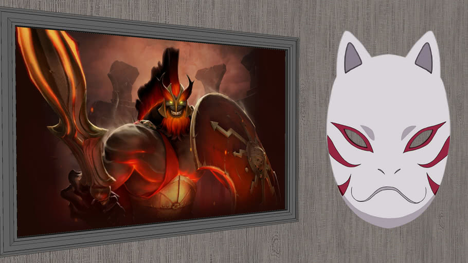 High Quality Wall Art Frame - MARS DOTA 2- 60 cm x 40 cm | 3D Warehouse