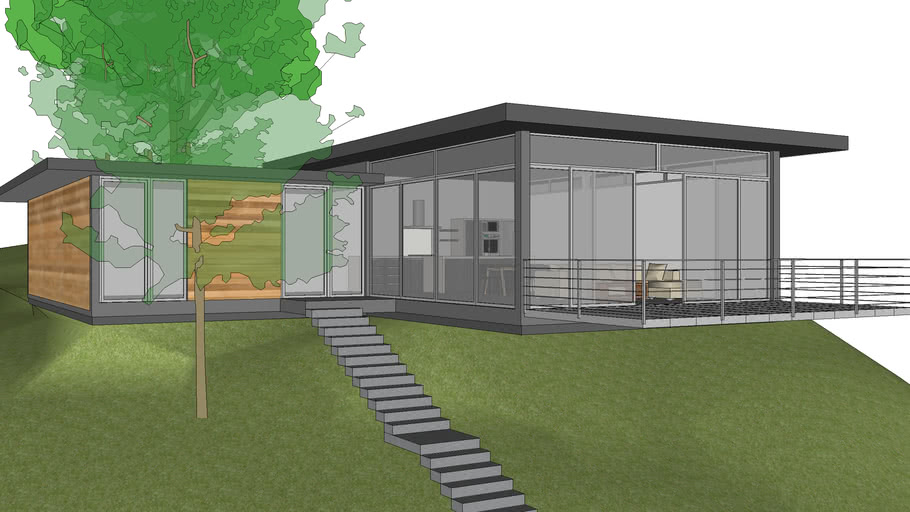 house on hill | 3D Warehouse