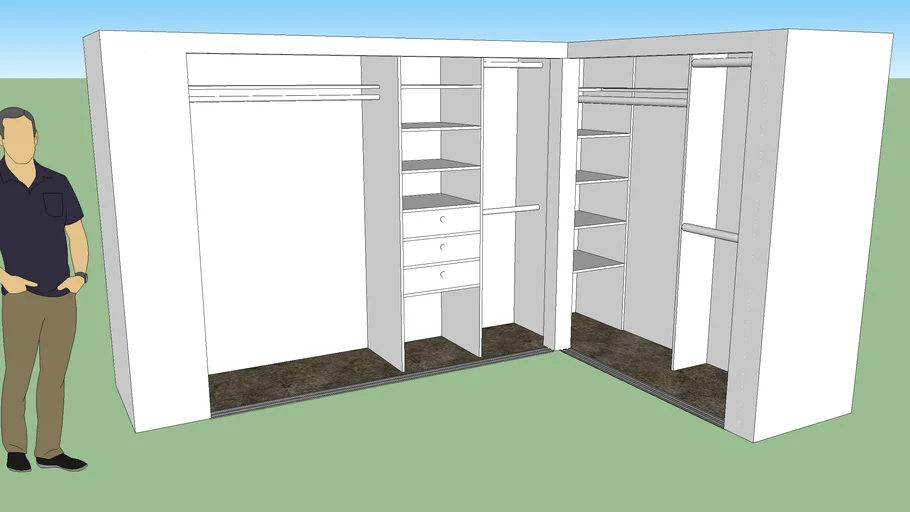 Master Closet System | 3D Warehouse