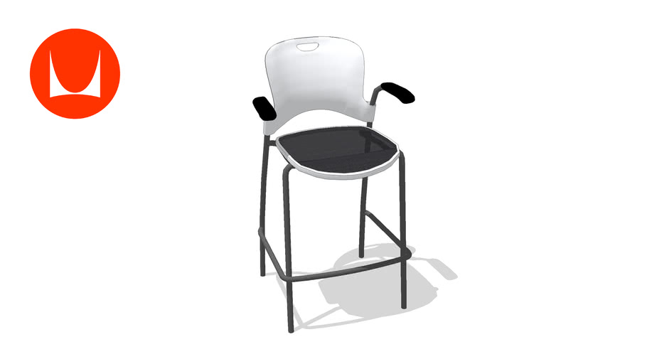 Caper Stacking Stool - FLEXNET | 3D Warehouse