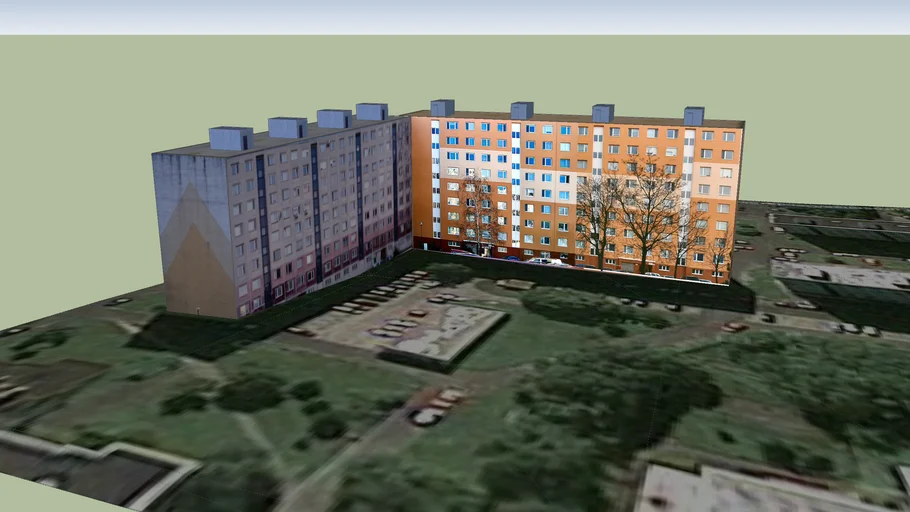 Panelaky Petrzalka: Lubovnianska, Krasnohorska ul. | 3D Warehouse