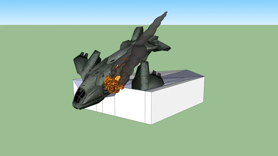 Crashed Halo Pelican | 3D Warehouse