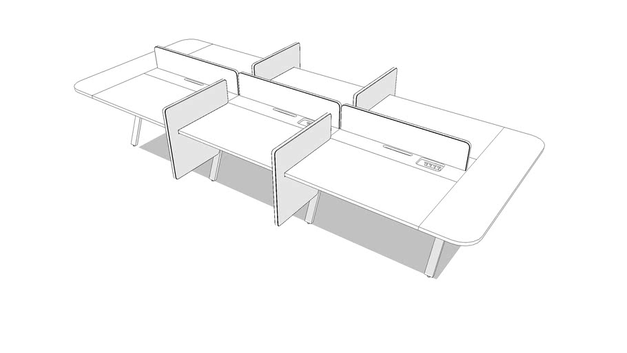 Watson Tonic 3 Segment Bench | 3D Warehouse
