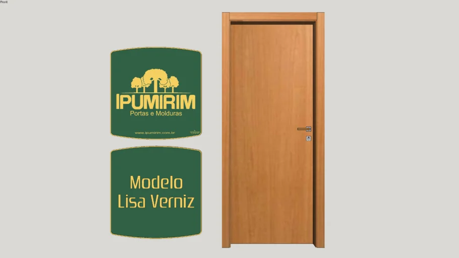 PORTA MODELO LISA VERNIZ (IPUMIRIM PORTAS E MOLDURAS) | 3D Warehouse