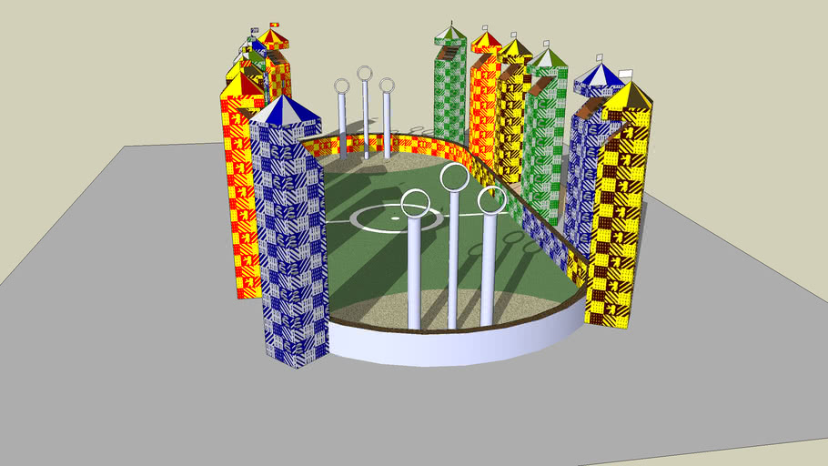 Harry Potter Quidditch Field Drawing