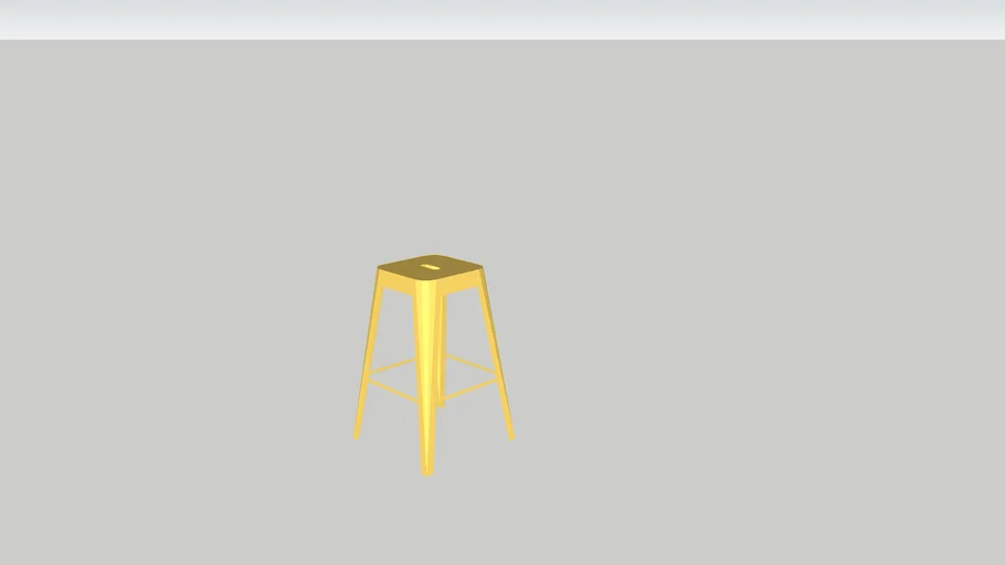 yellow stool | 3D Warehouse