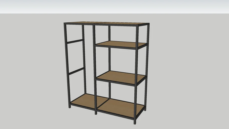 METAL STORAGE RACK | 3D Warehouse