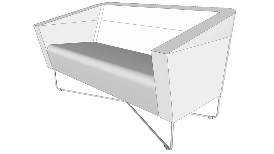 3D_CUBEB_2_SOFA CUBE FIXO EM CRUZ 2 LUGARES.skp | 3D Warehouse