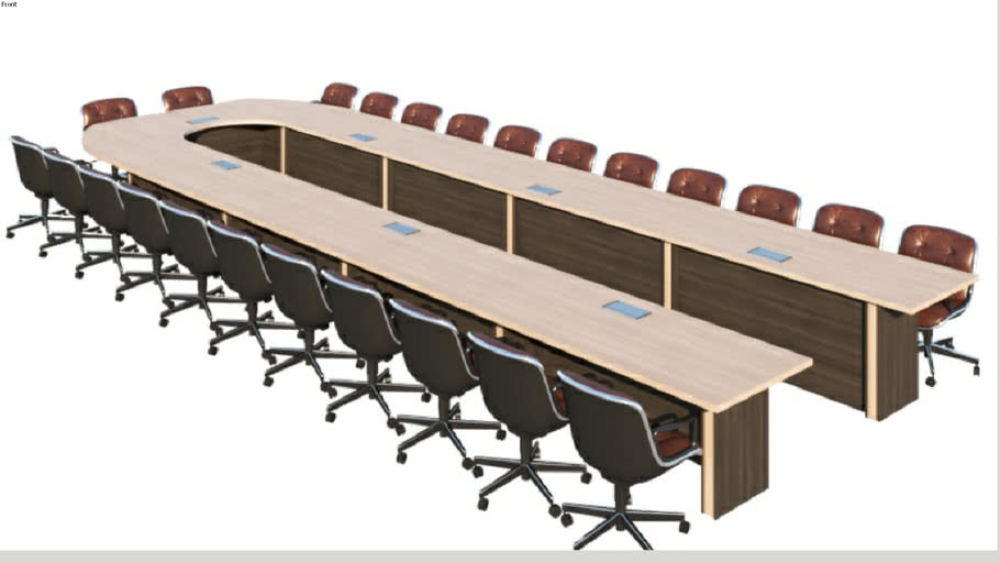 U-shaped Conference Table | 3D Warehouse